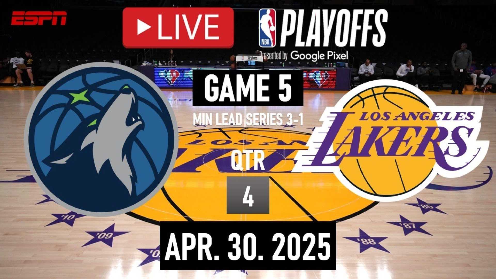 Wolves Don Show Power As Dem Face Lakers Again For Game 5 - NNN